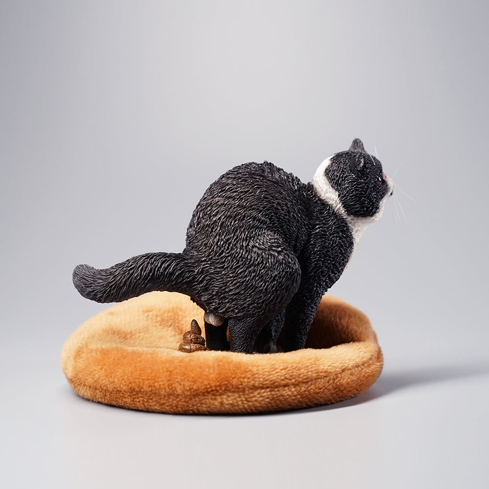 JXK073 Pooping Garfield pooping cat statue, gift of cat loves from JXK ...